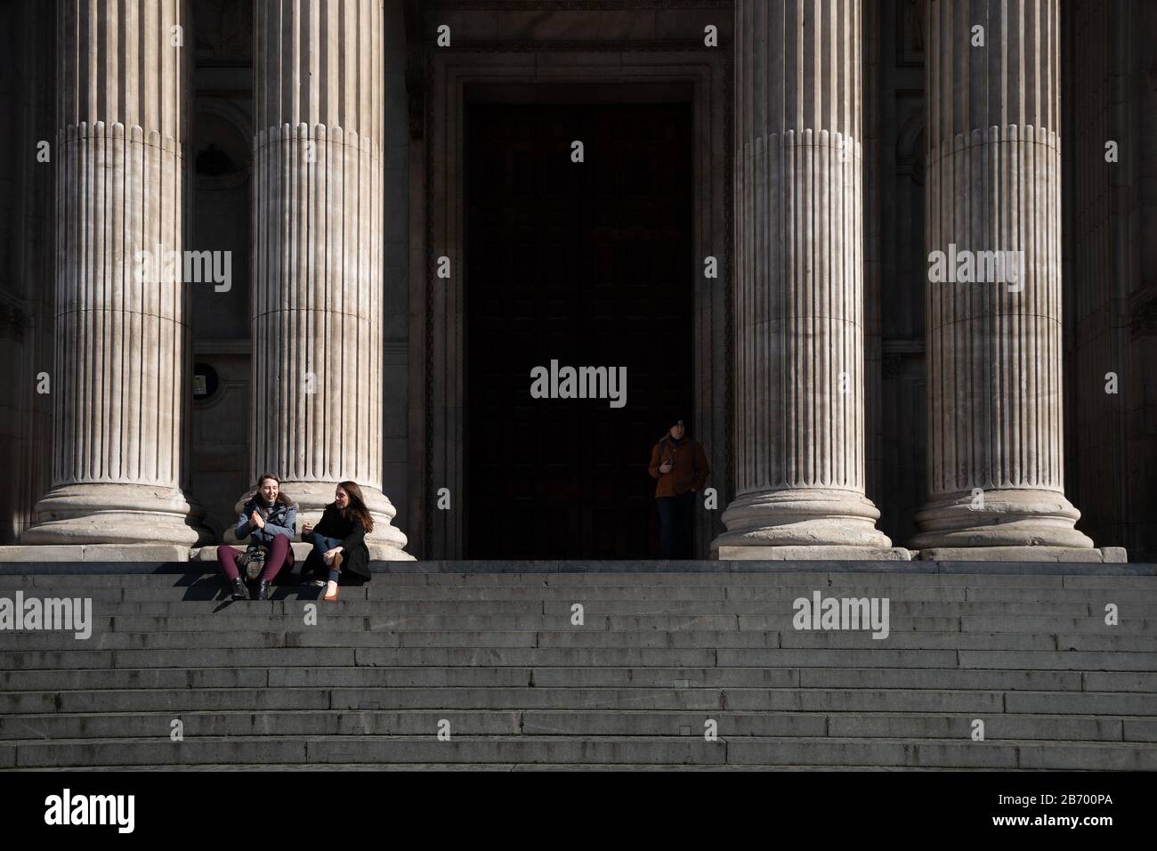 London, UK. 12th Mar 2020. Scenes from a very quiet London as fears of ...