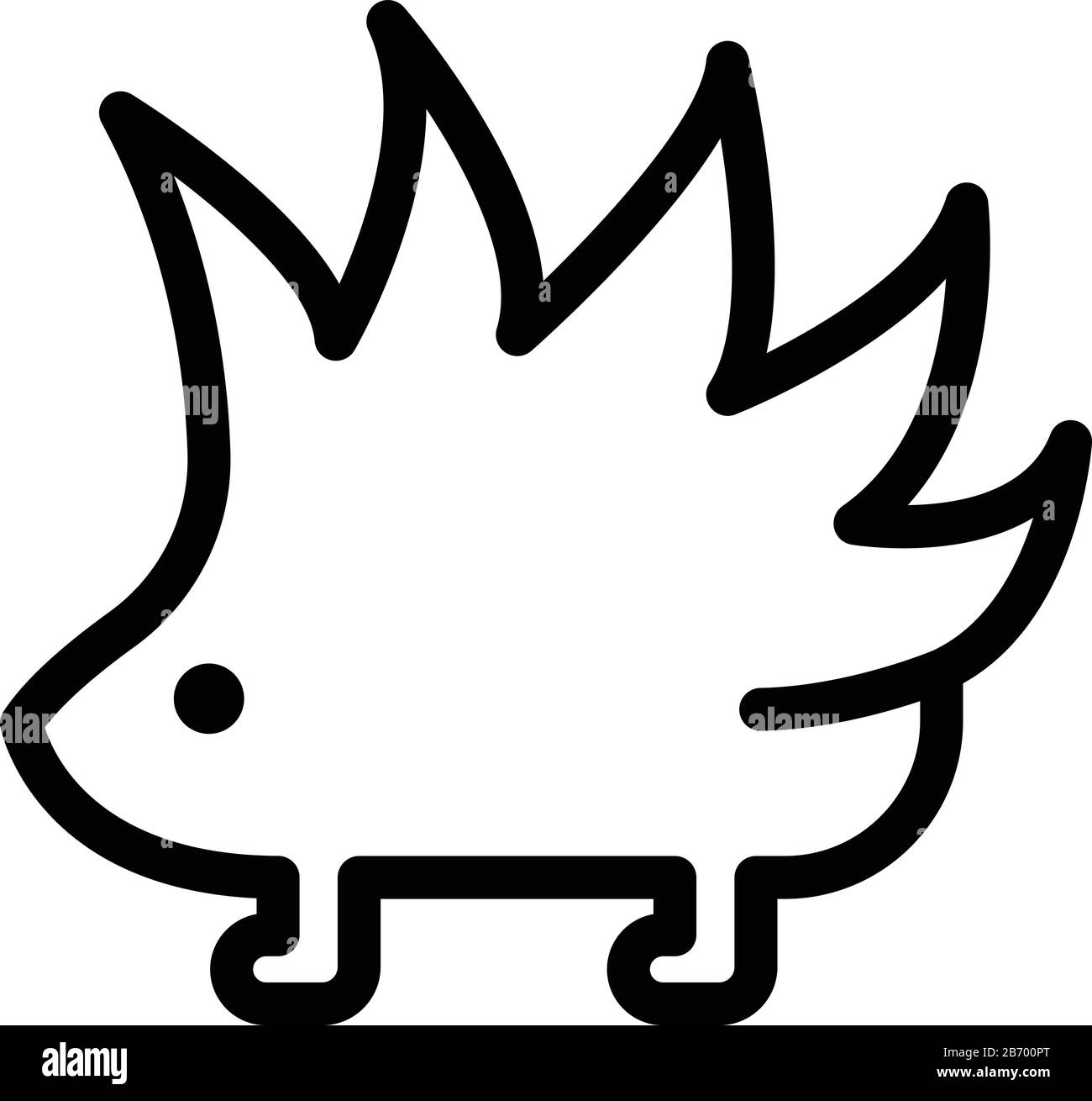Hedgehog icon, outline style Stock Vector Image & Art - Alamy