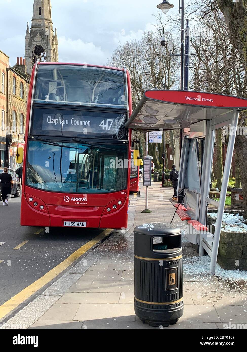London bus crystal palace hi-res stock photography and images - Alamy