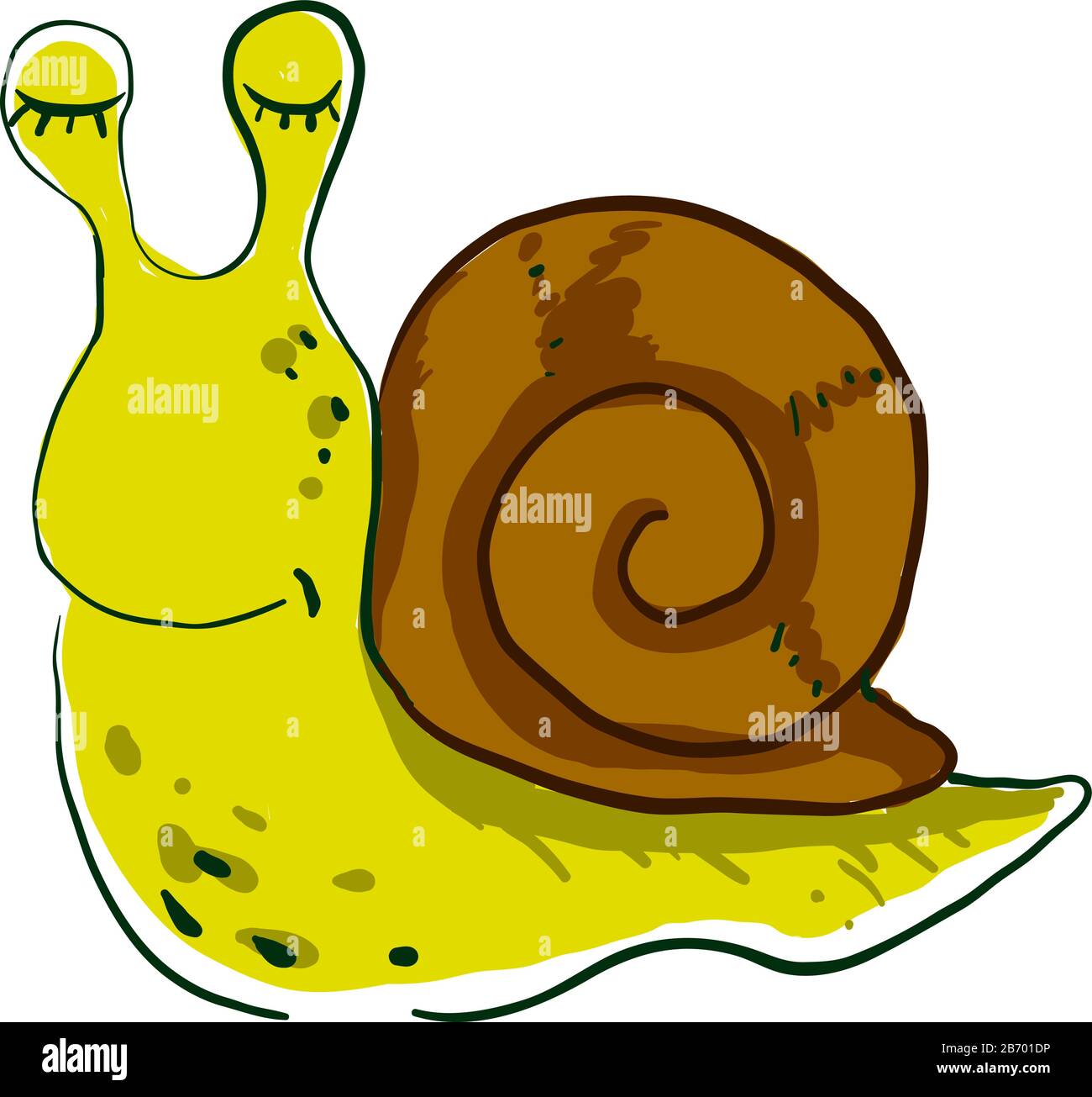 Sleeping slug Stock Vector Images - Alamy