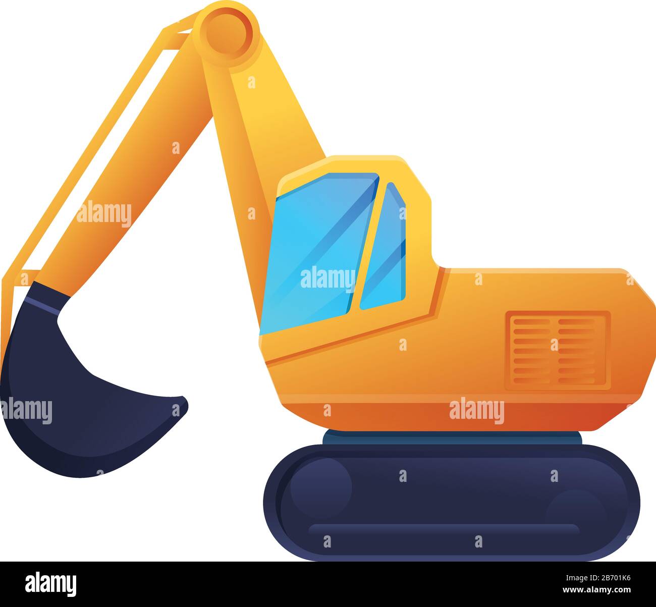 Road repair machine icon. Cartoon of road repair machine vector icon ...