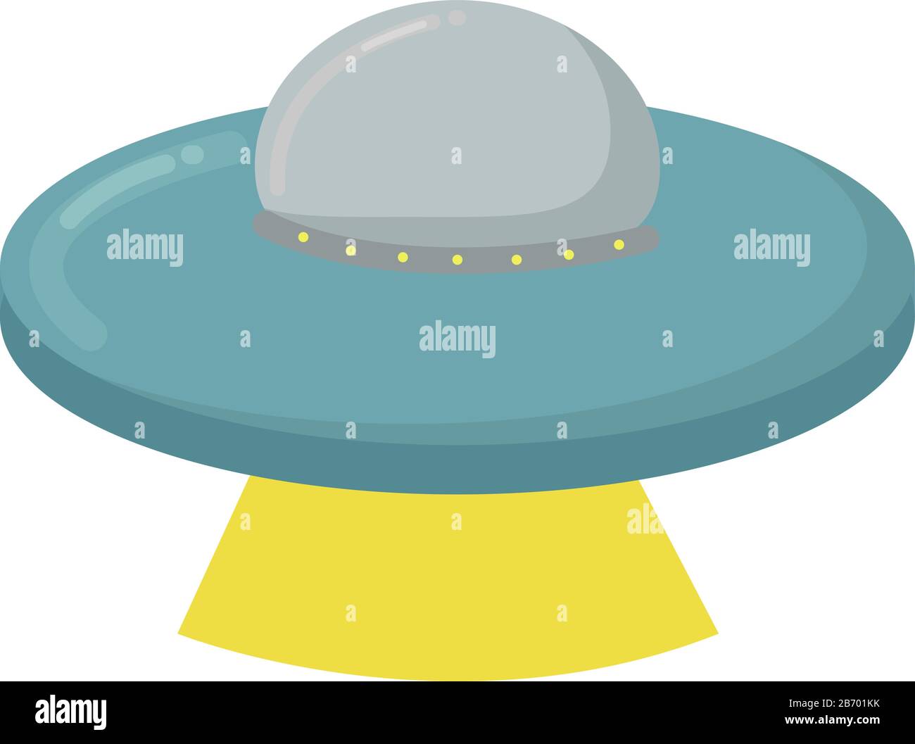 Flying UFO, illustration, vector on white background Stock Vector Image ...