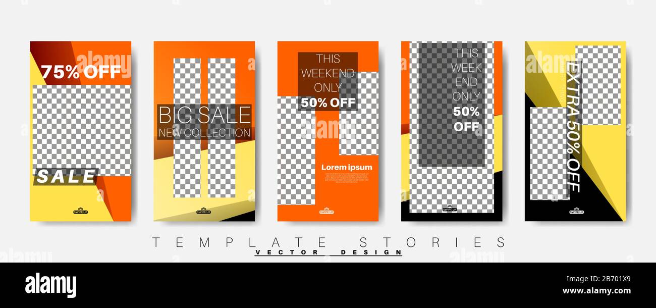 Editable Story background template. Vector Modern design background for ...