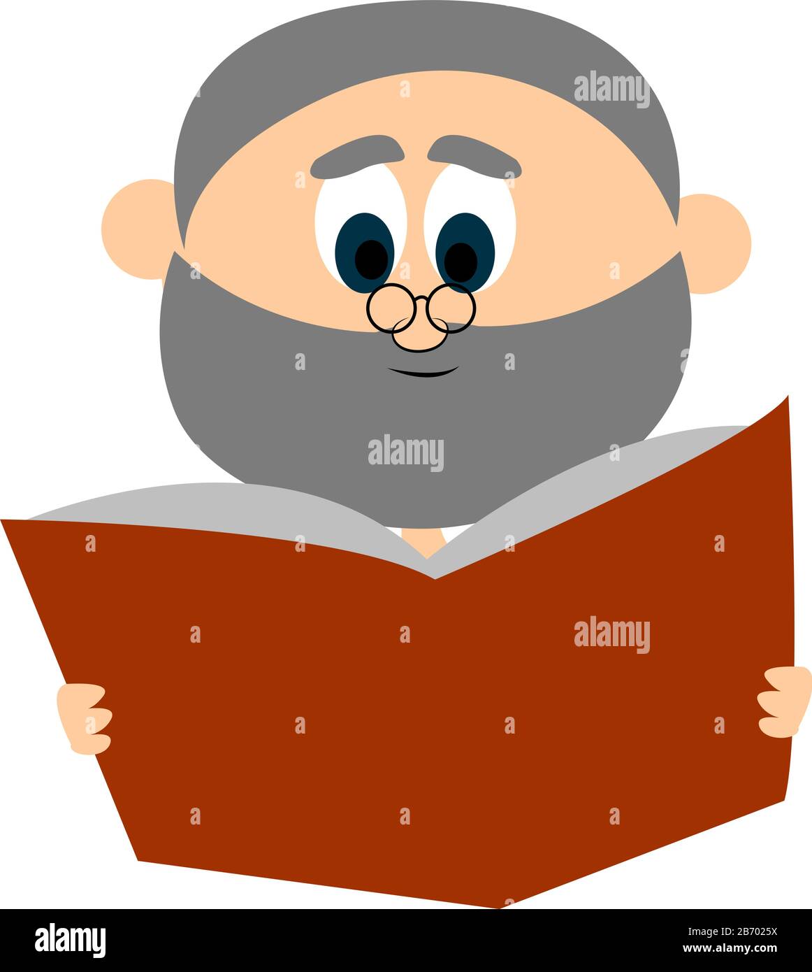 Man desk reading book Cut Out Stock Images & Pictures - Alamy