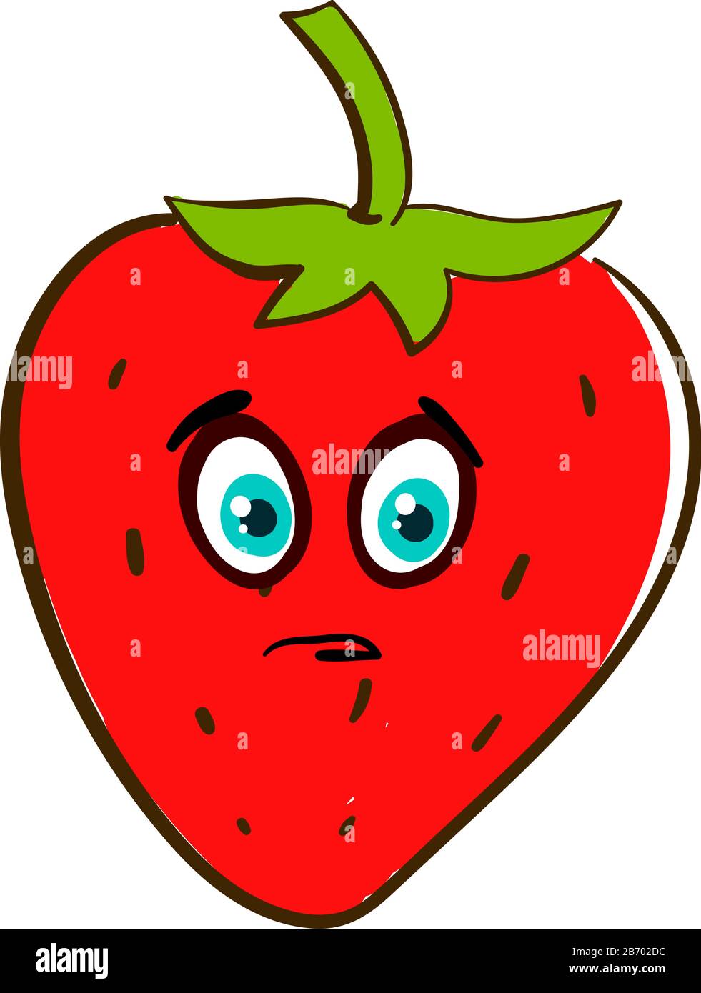 Sad Animated Strawberry