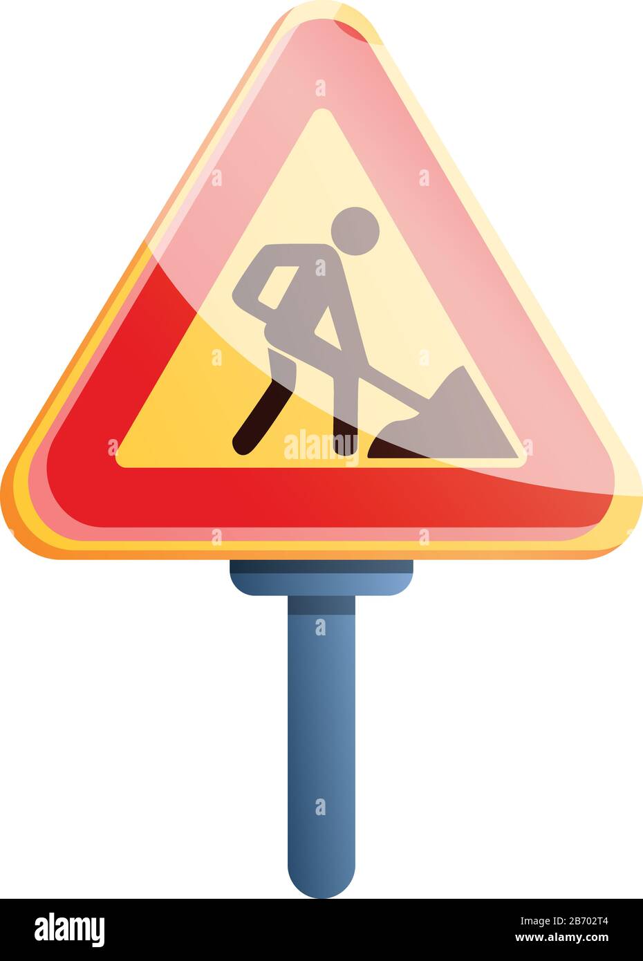 Road repair sign icon. Cartoon of road repair sign vector icon for web ...