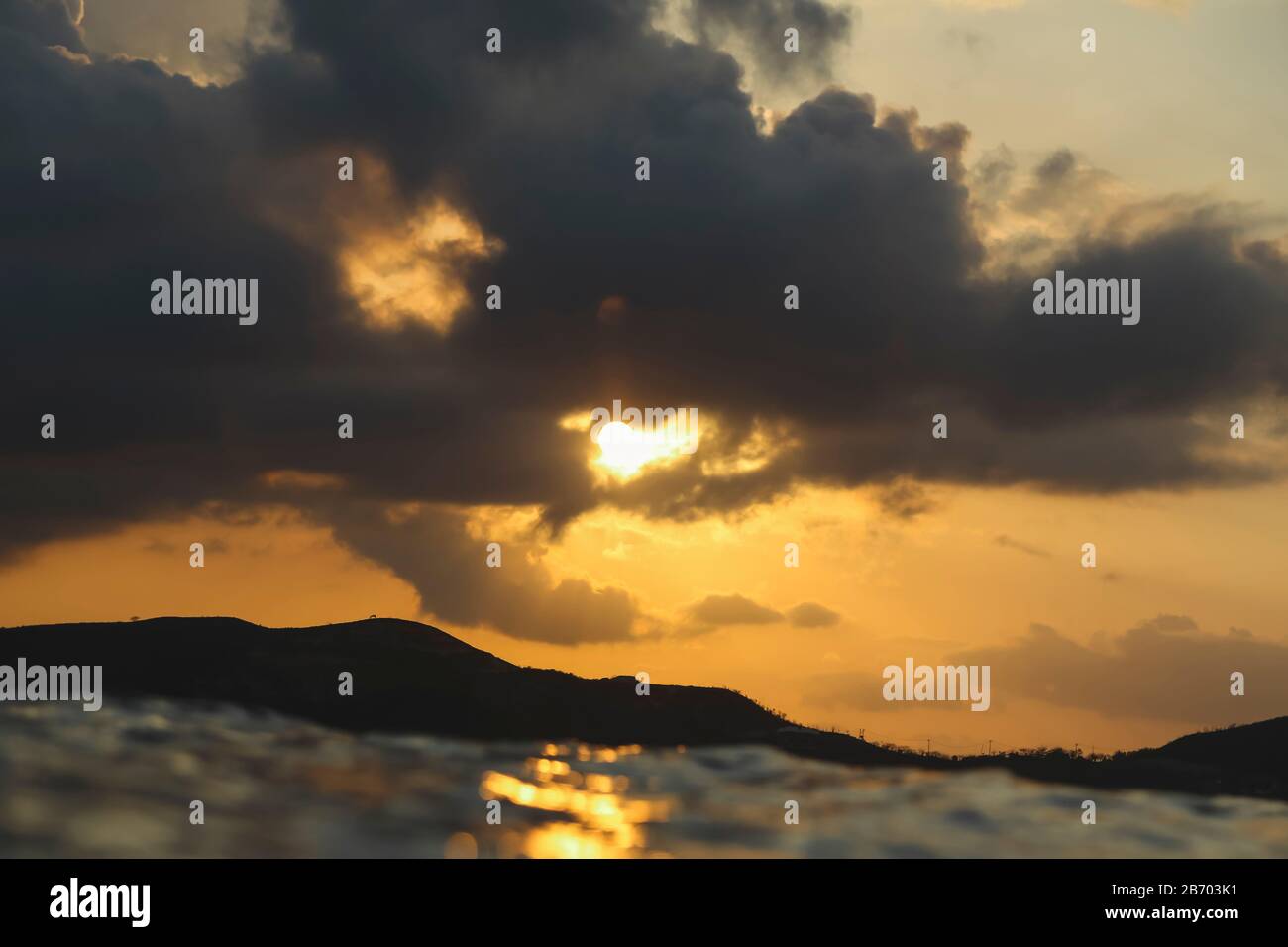Twilight sunset time bali island hi-res stock photography and images ...