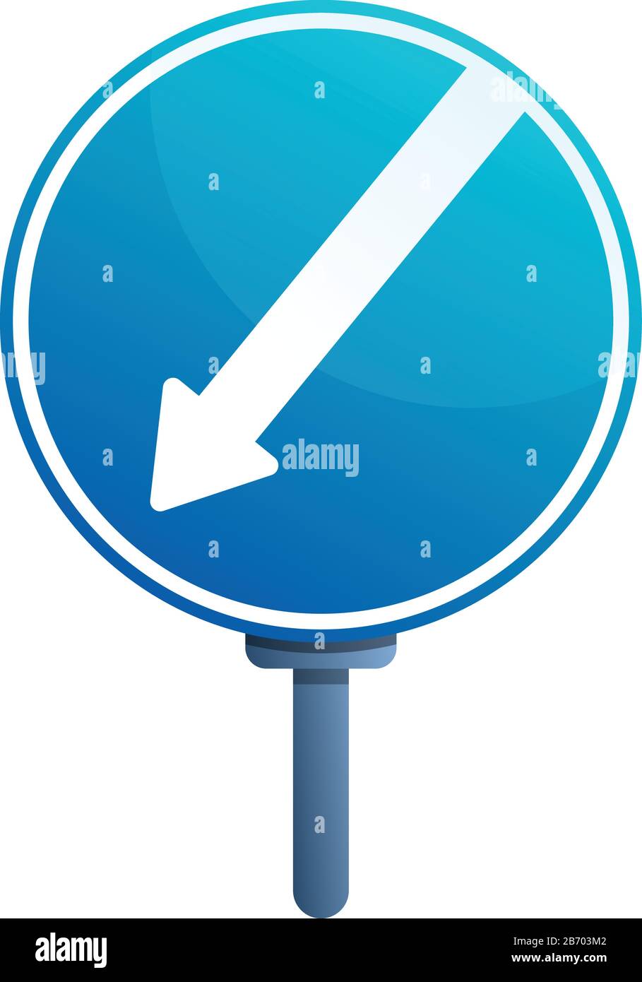 Move direction road sign icon. Cartoon of move direction road sign ...