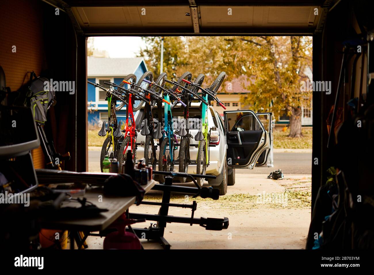 Six bike rack hi-res stock photography and images - Alamy