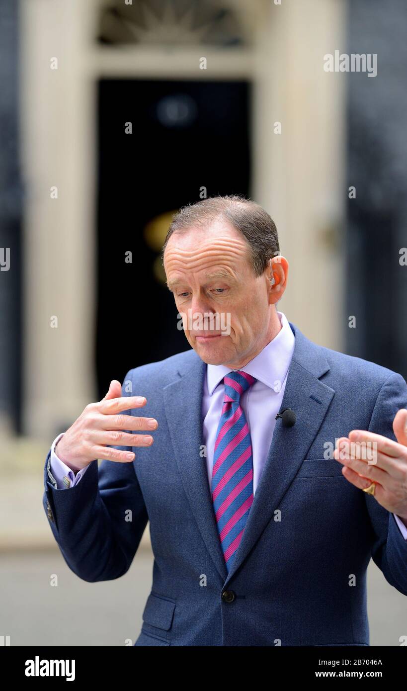 Norman Smith (BBC Assistant Political Editor) in Downing Street, London ...