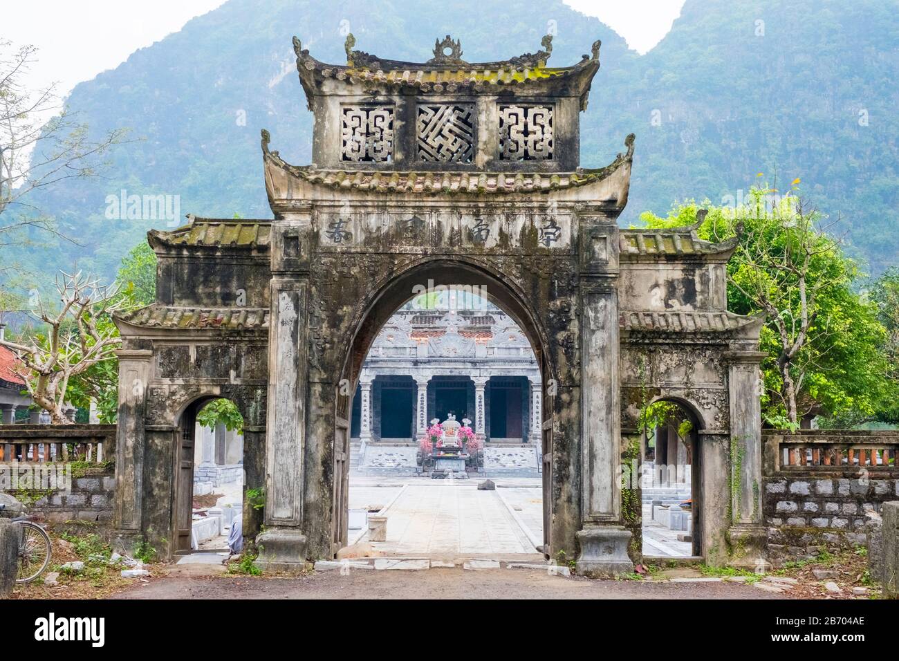 Thai Vi Temple (Den Thai Vy), Ninh Hai, Hoa Lu District, Ninh Binh Province, Vietnam Stock Photo ...