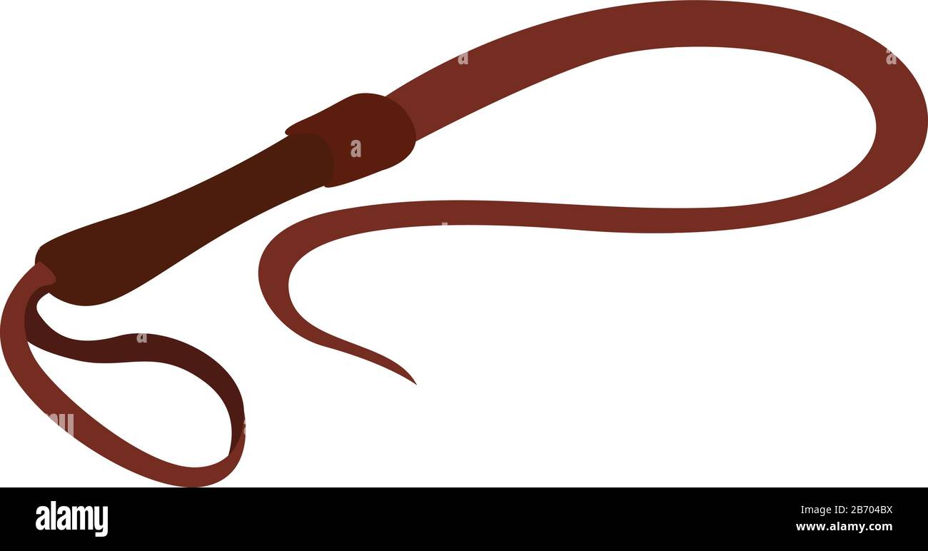 Whip, illustration, vector on white background Stock Vector Image & Art ...
