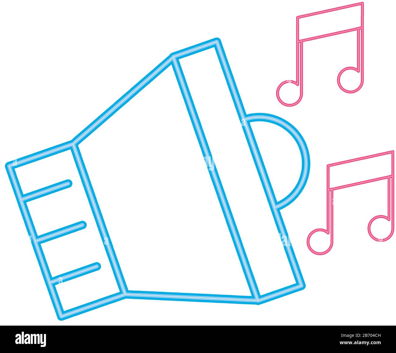 speaker audio symbol with music notes Stock Vector Image & Art - Alamy