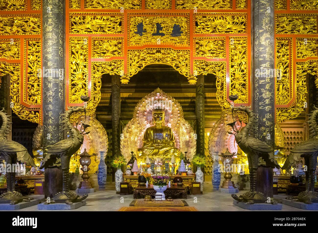 Tam The Hall at Bai Dinh Temple (Chua Bai Dinh), Gia Vien District ...