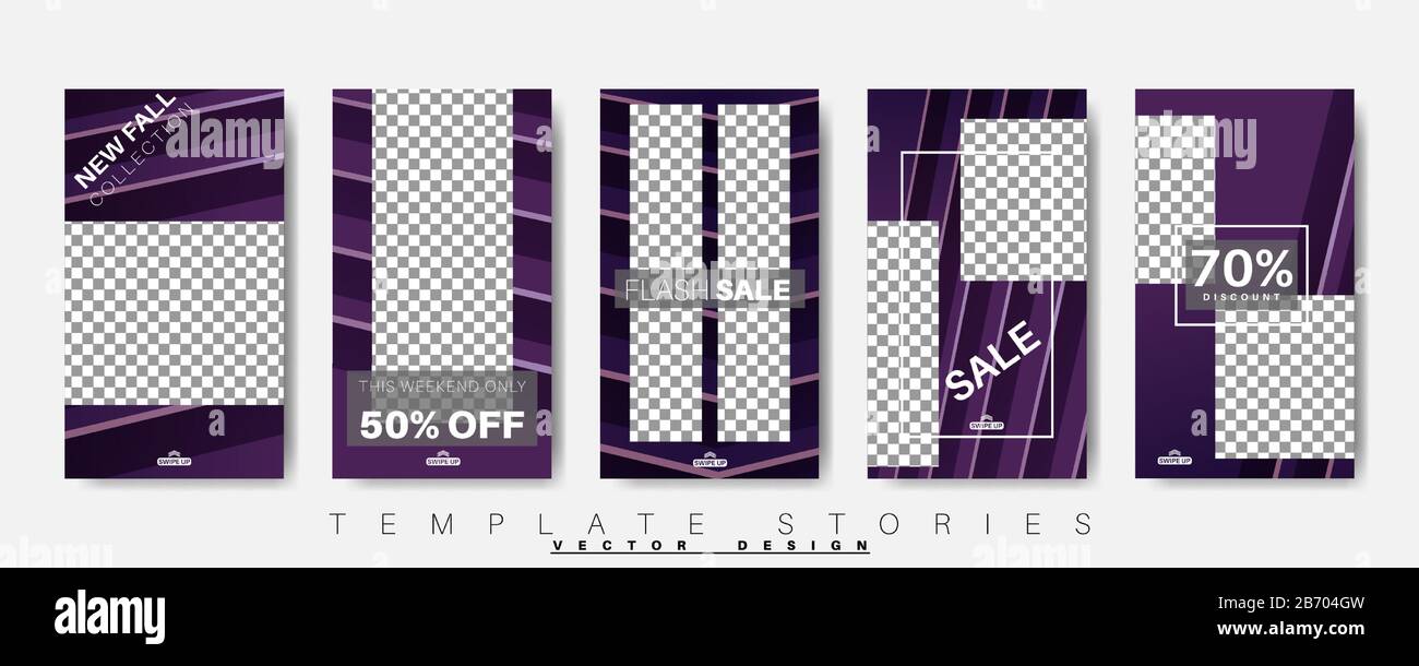 Editable Story background template. Vector Modern design background for ...