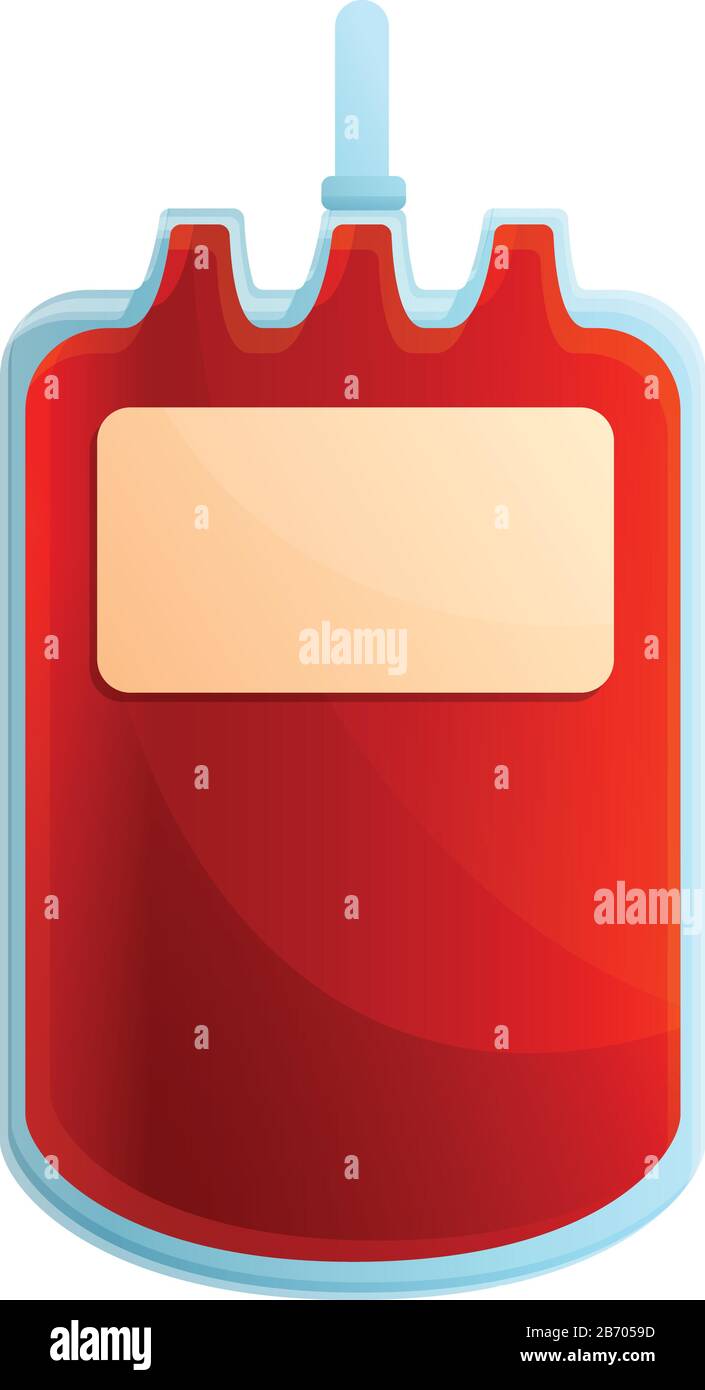 Blood package icon. Cartoon of blood package vector icon for web design ...
