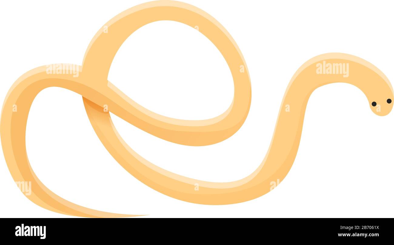 Parasite worm icon. Cartoon of parasite worm vector icon for web design ...