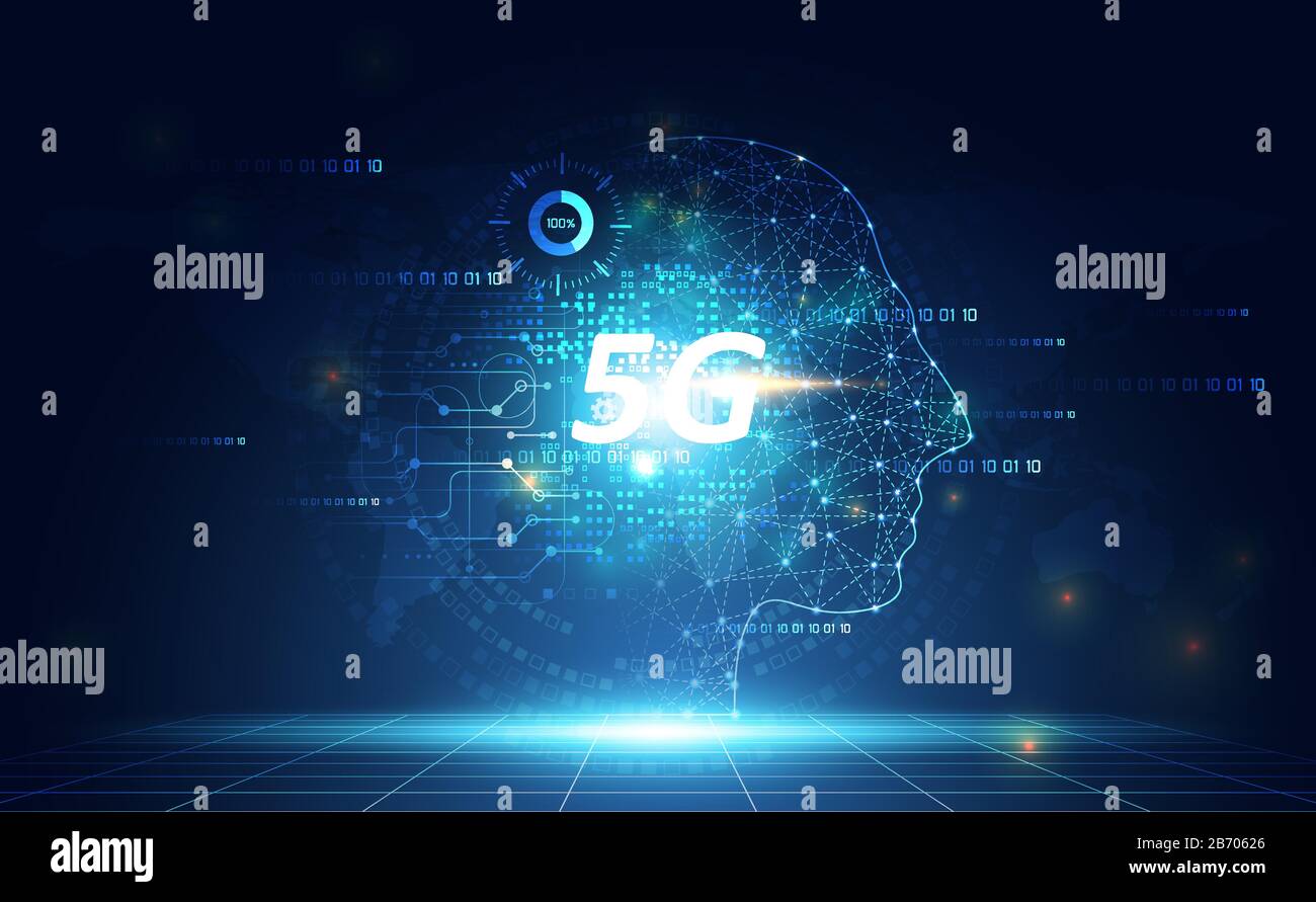 5g abstract Stock Vector Images - Alamy