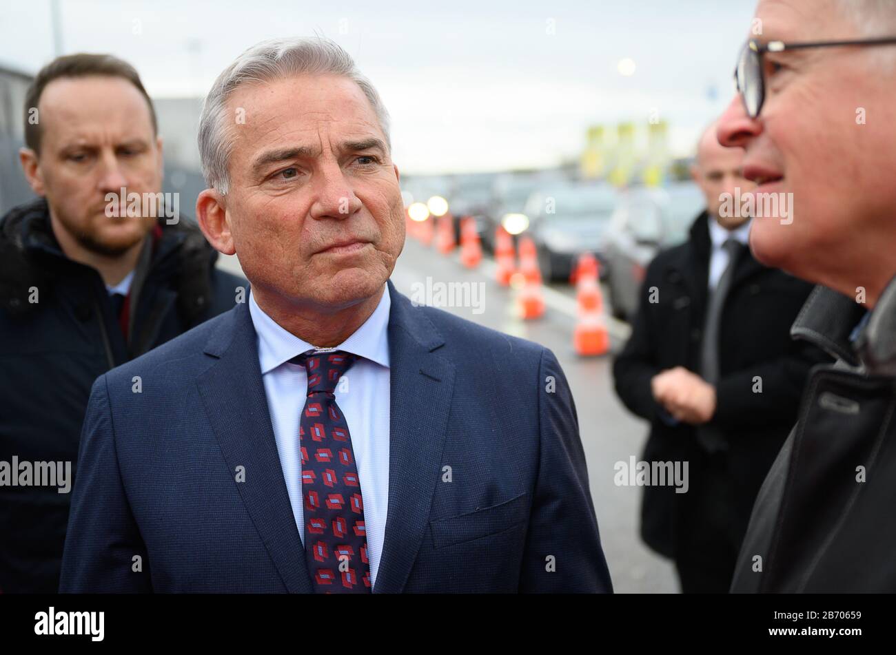 12 March 2020, Baden-Wuerttemberg, Stuttgart: Thomas Strobl (CDU, 2nd ...