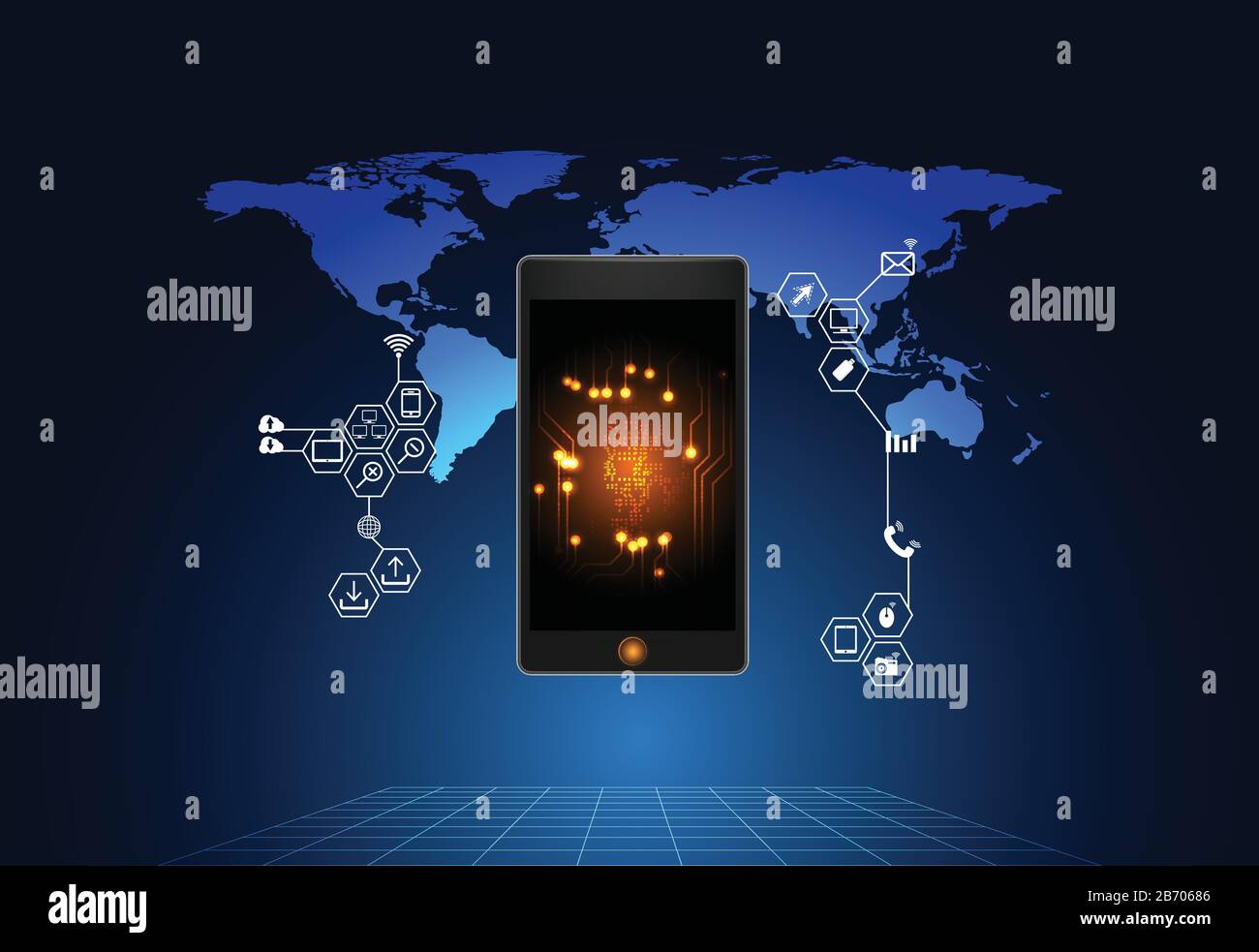 Tech map icon hi-res stock photography and images - Alamy