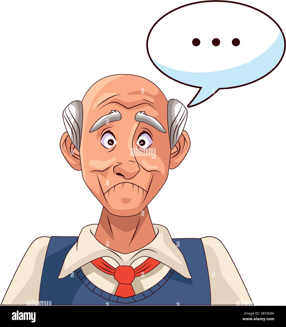 Old man points Stock Vector Images - Alamy
