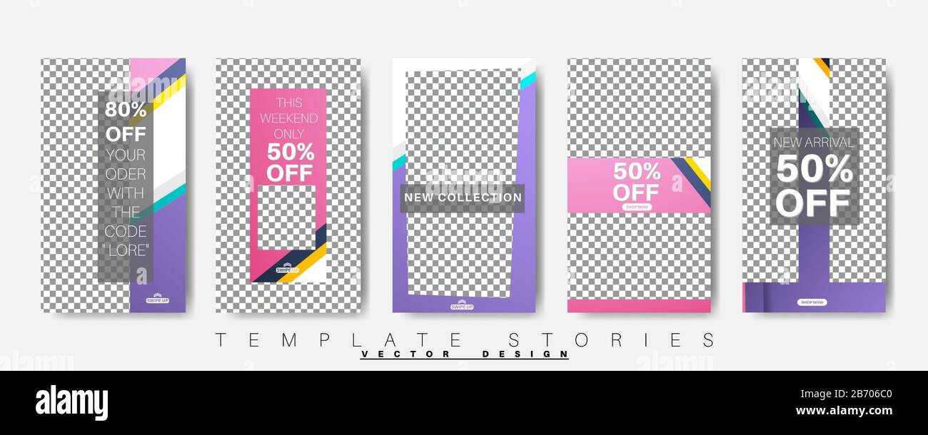 Editable Story background template. Vector Modern design background for ...