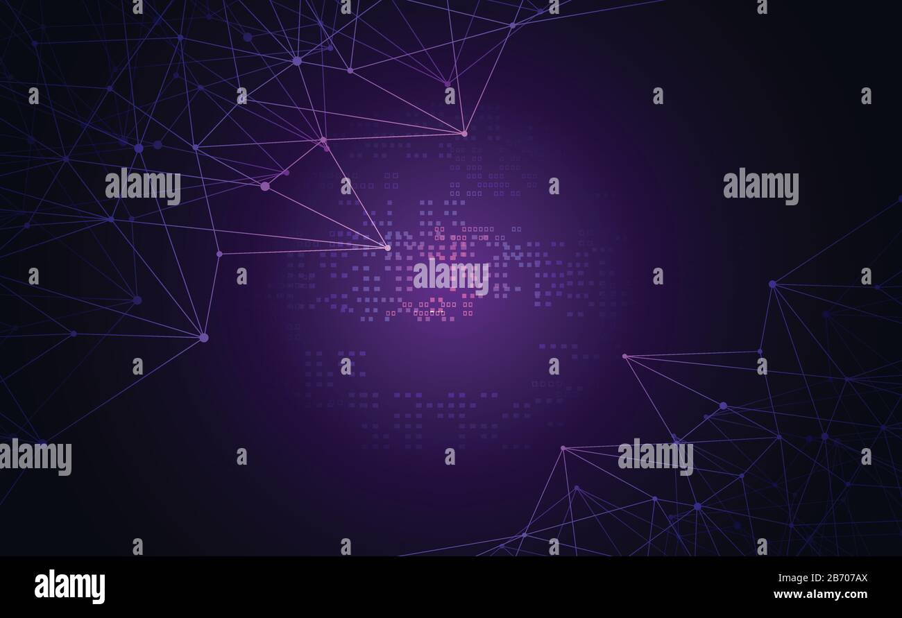 Modern Abstract Network Science Connection Technology Internet And Graphic Design On Hi Tech