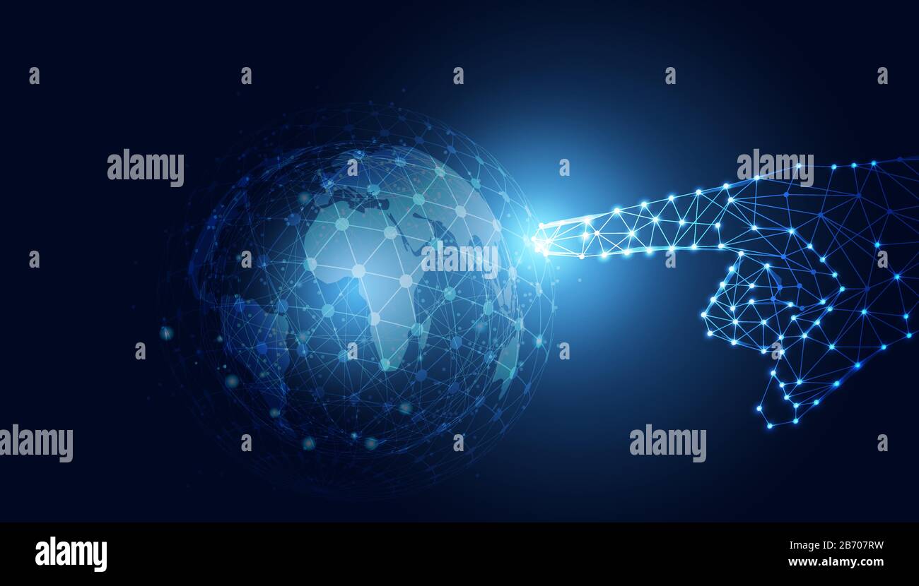 Digital map points hi-res stock photography and images - Alamy