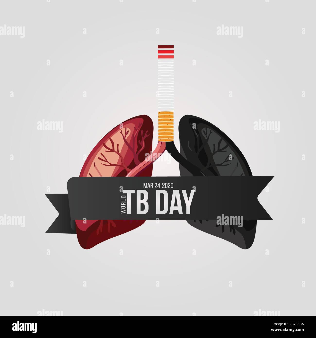Vector illustration of stylish text for World Tuberculosis Day with ...