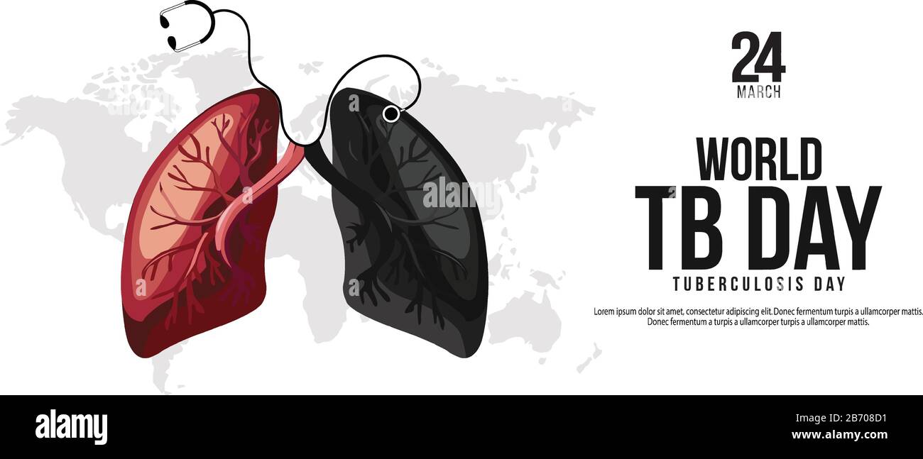 World Tuberculosis Day Poster Or Banner Backgrounds Stock Vector Image ...