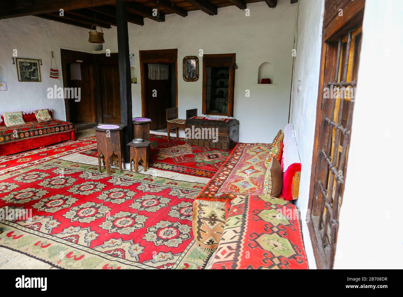 Furniture inside the Kajtaz House, a 17th century Turkish house in the ...