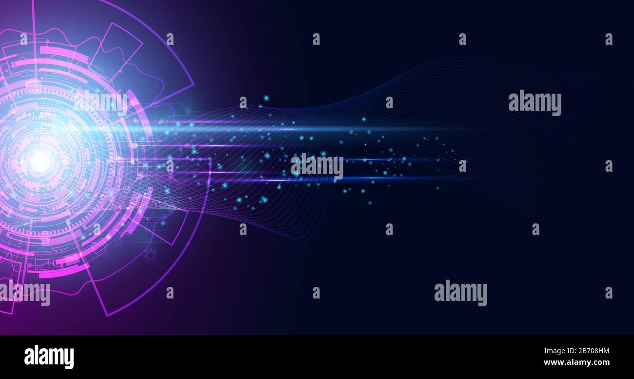 Abstract technology hi tech background concept circle speed movement ...