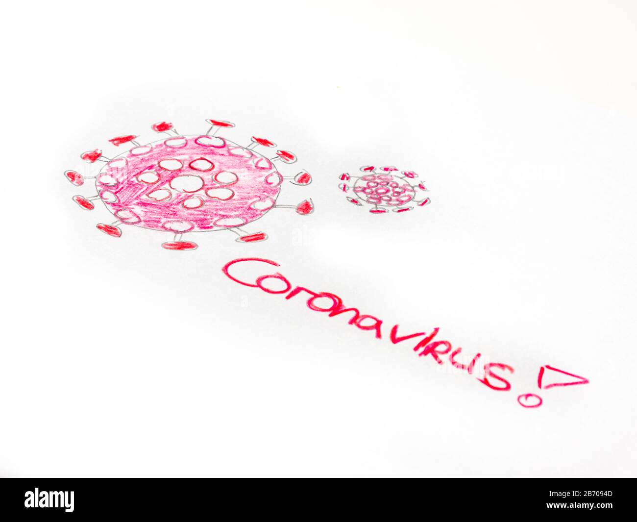 Icon image of corona virus drawing Stock Photo - Alamy