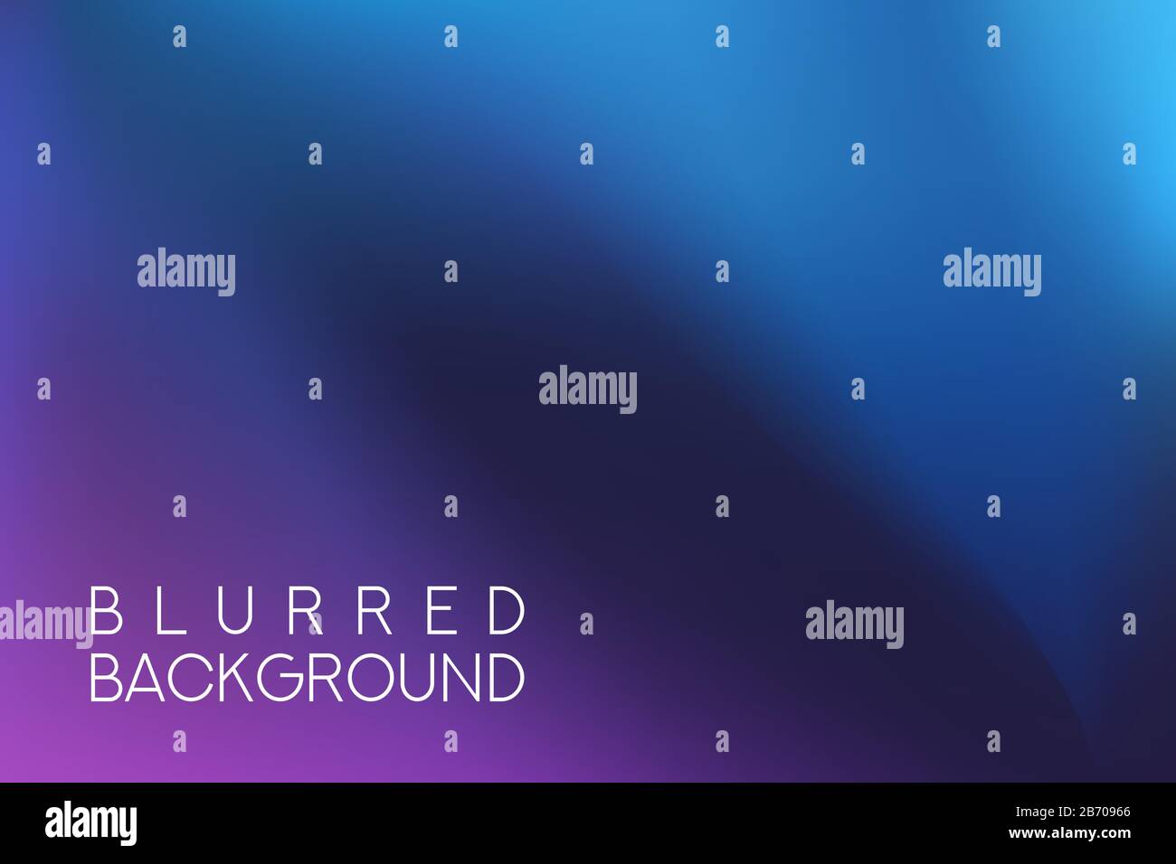 horizontal wide multicolored blurred background. Blue sea neon colors ...