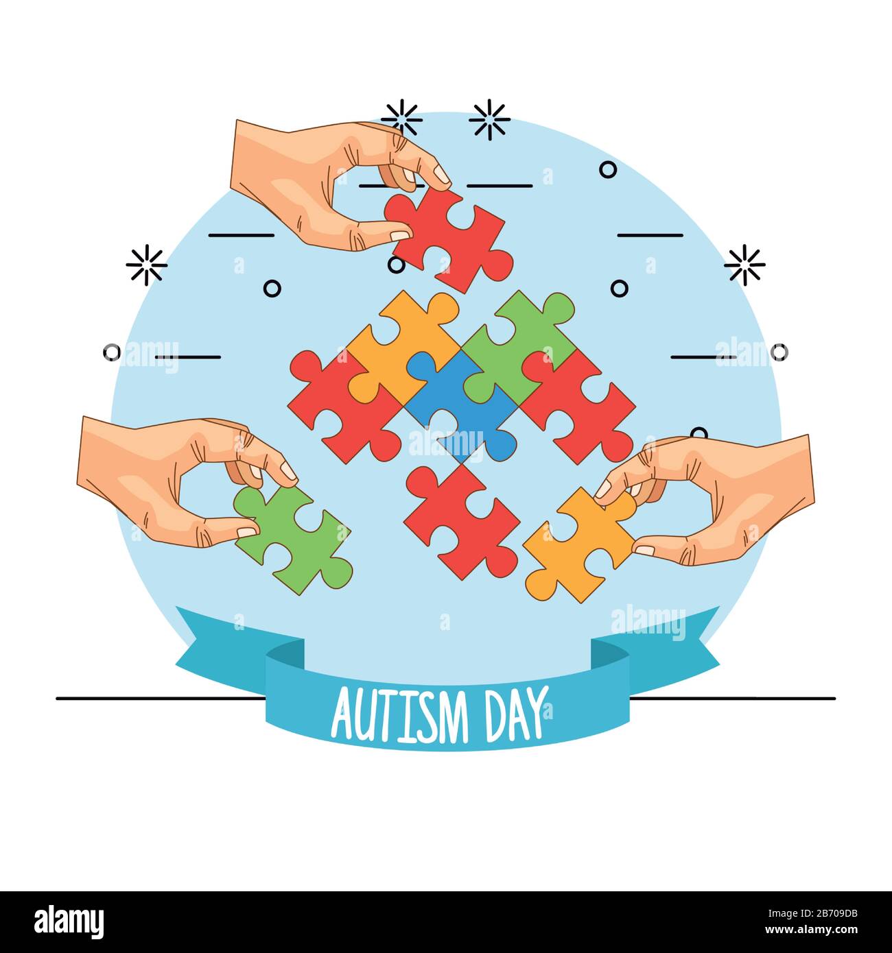 Autism Puzzle Piece Vector