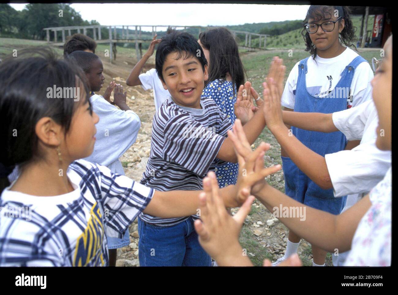 Bandera Texas USA: Outdoor Education Camp. Fifth grade girls and boys ...