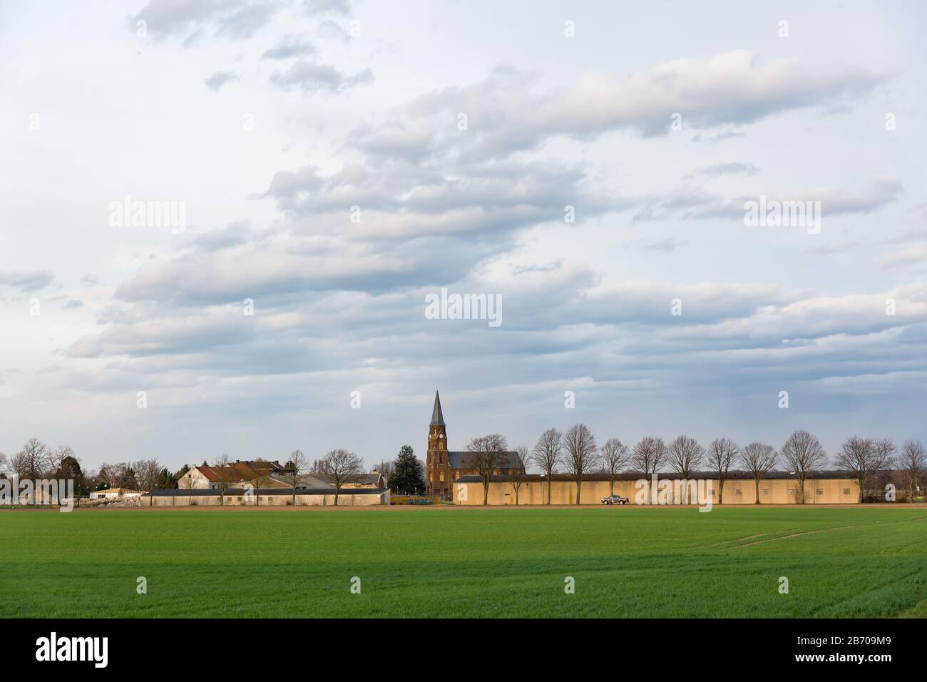 townscape of Kerpen-Manheim, Western-Germany, that gets relocated for ...