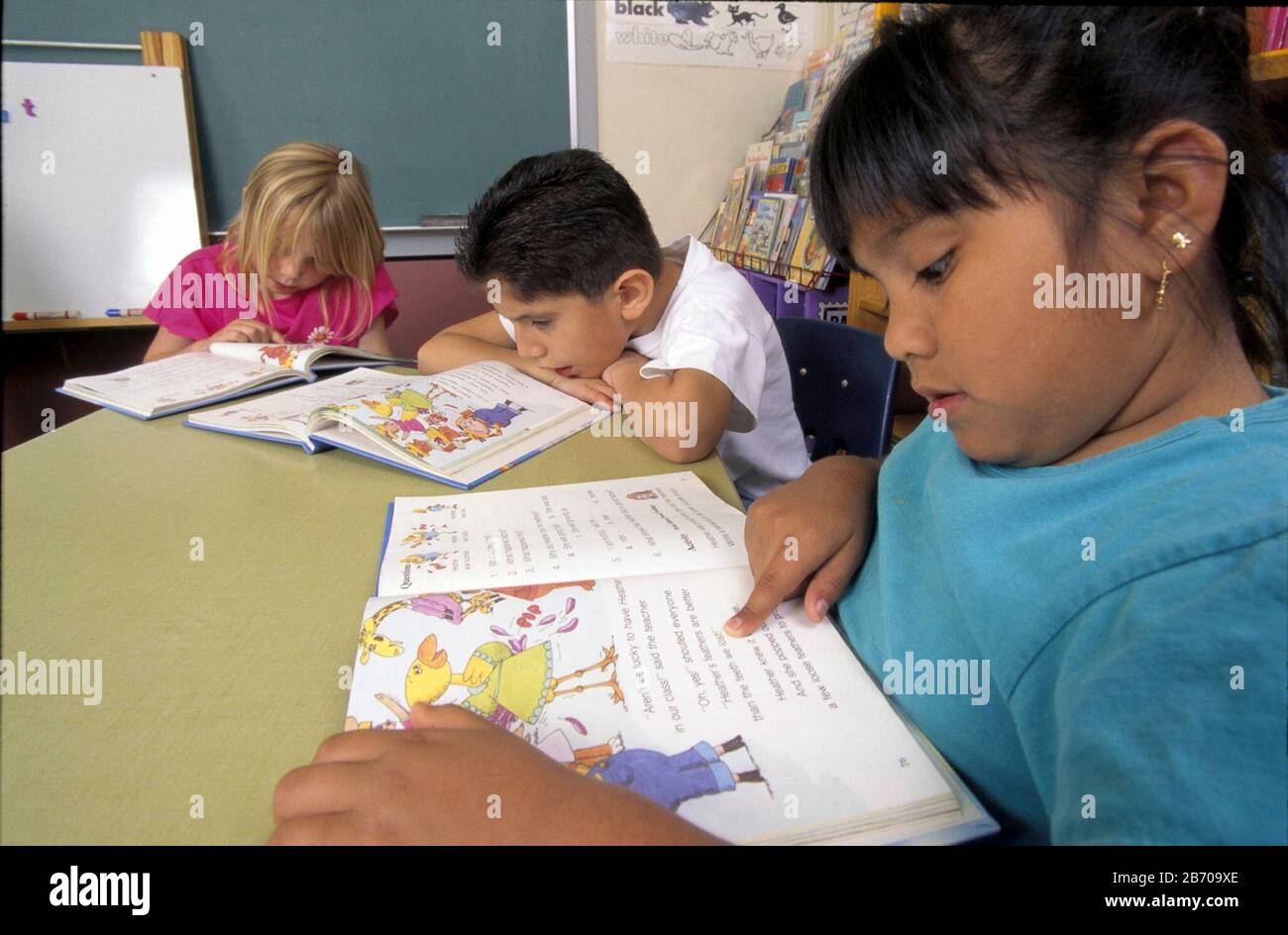 Austin, Texas USA: First grade students at Linder Elementary School ...