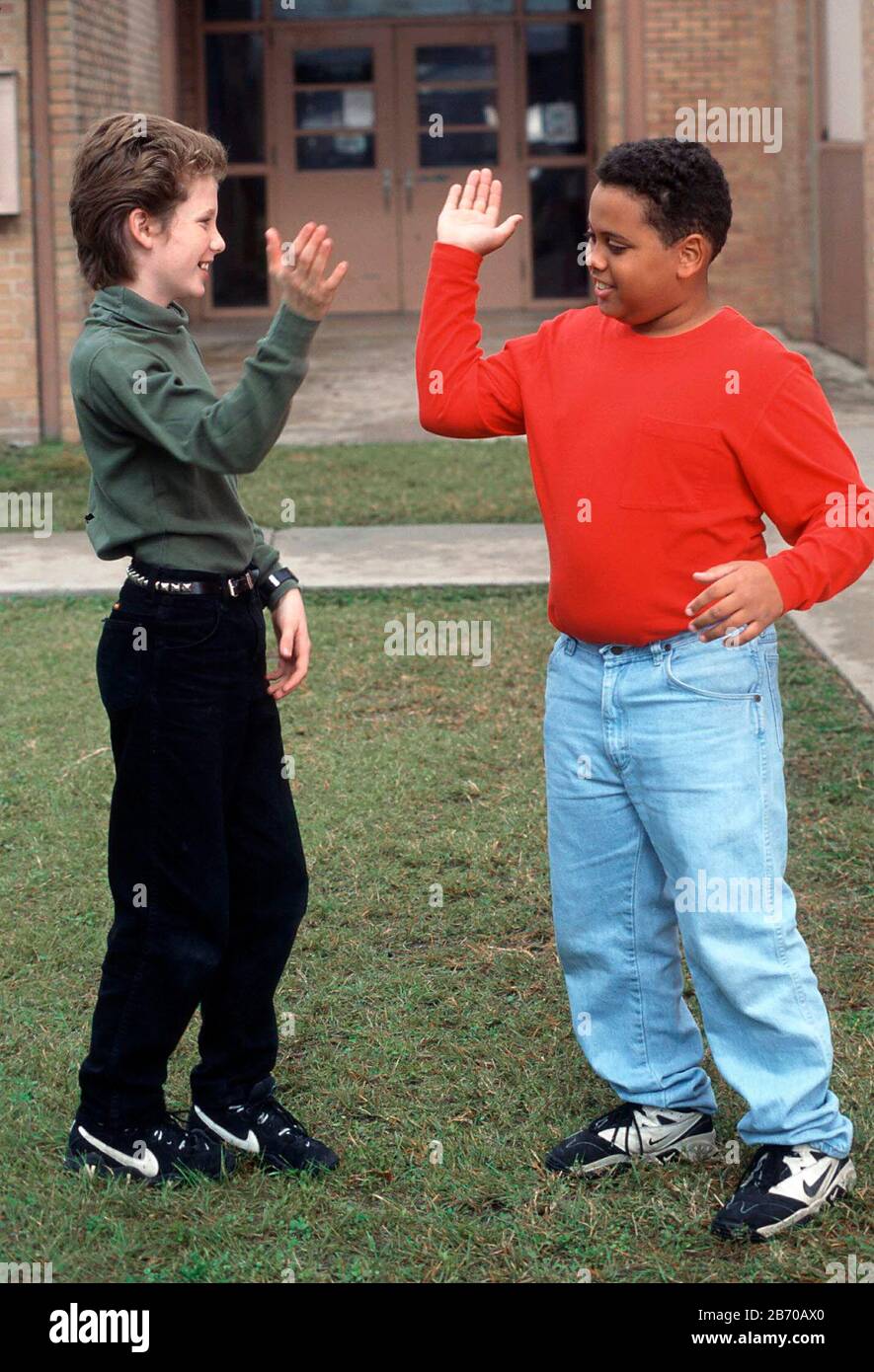 Handslap hi-res stock photography and images - Alamy