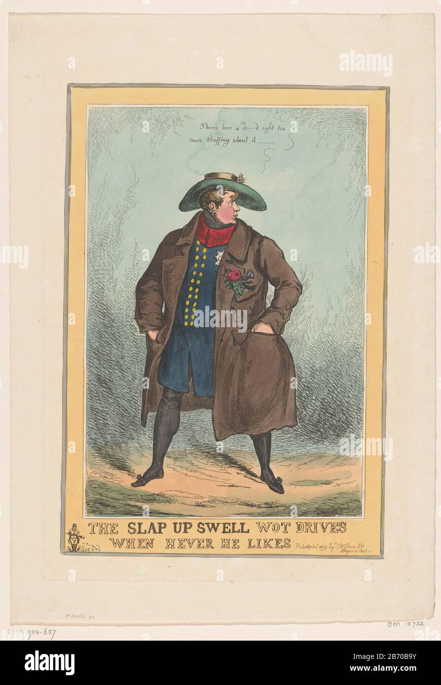 Koning George IV The Slap Up Swell wot drives when hever he likes ...