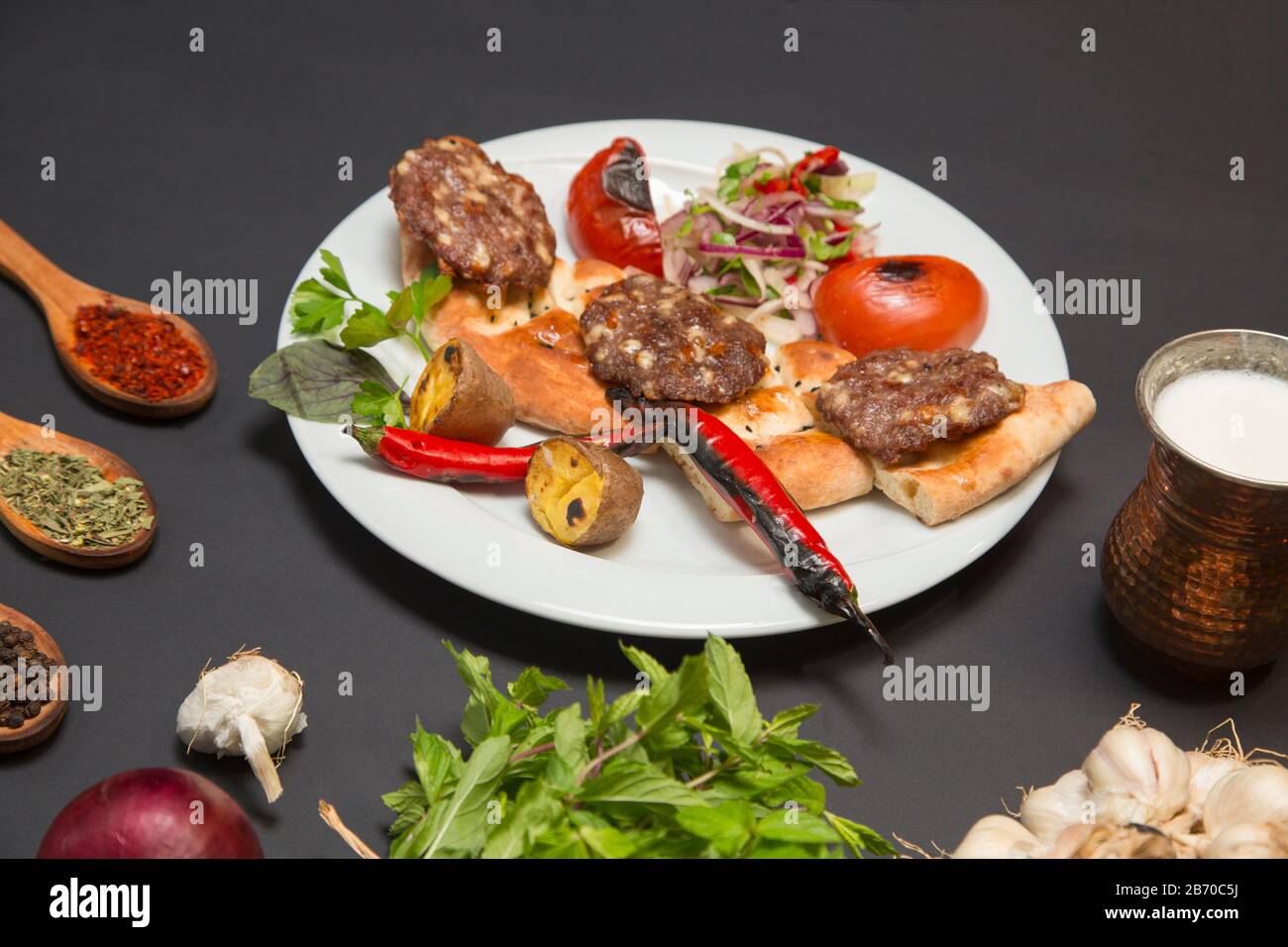 Food kebab from turkish cuisine Stock Photo - Alamy