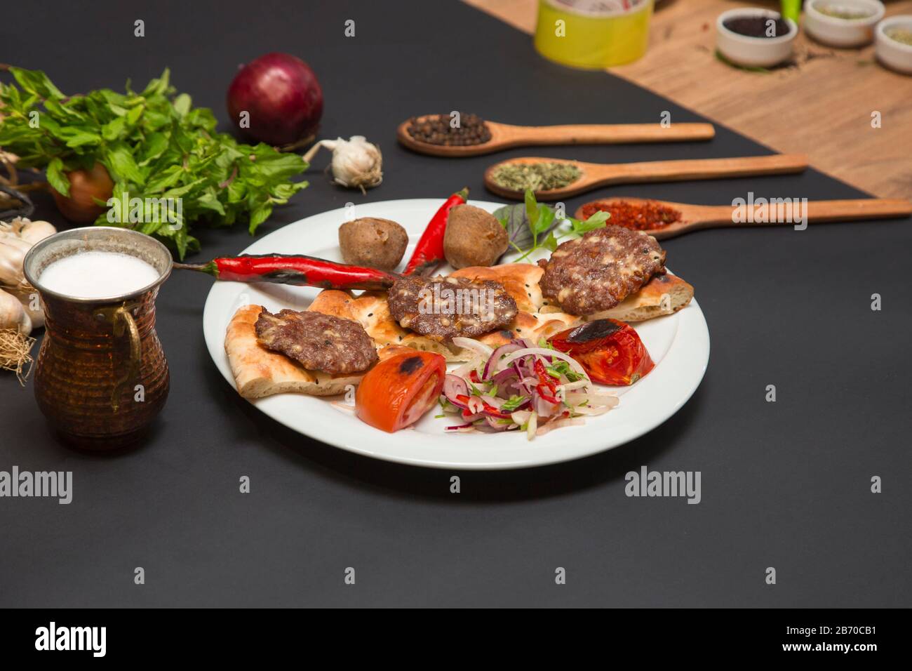 Food kebab from turkish cuisine Stock Photo - Alamy