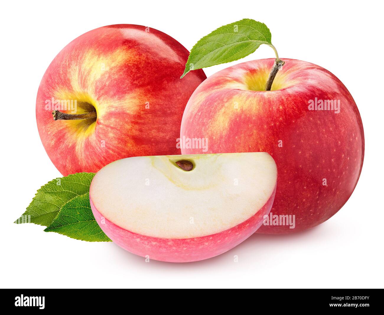 ripe red apple set isolated on a white background Stock Photo - Alamy