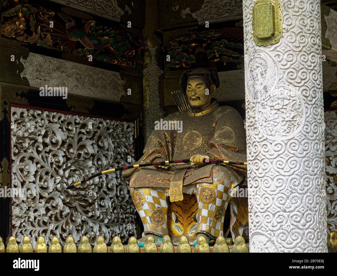 A statue in the temple area of Nikko, Japan Stock Photo - Alamy