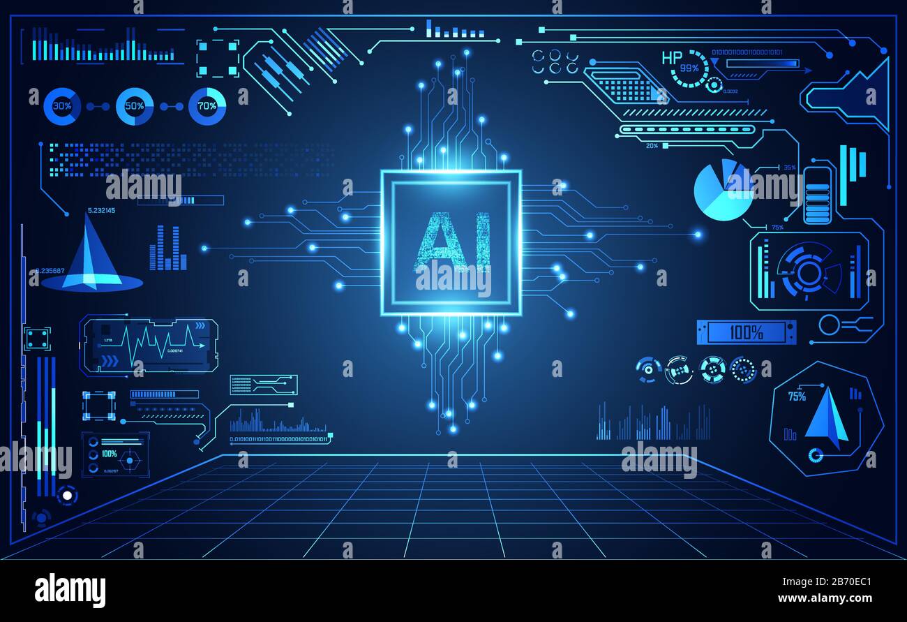 abstract technology ui futuristic concept ai hud interface hologram ... abstract technology ui futuristic concept ai hud interface hologram ...