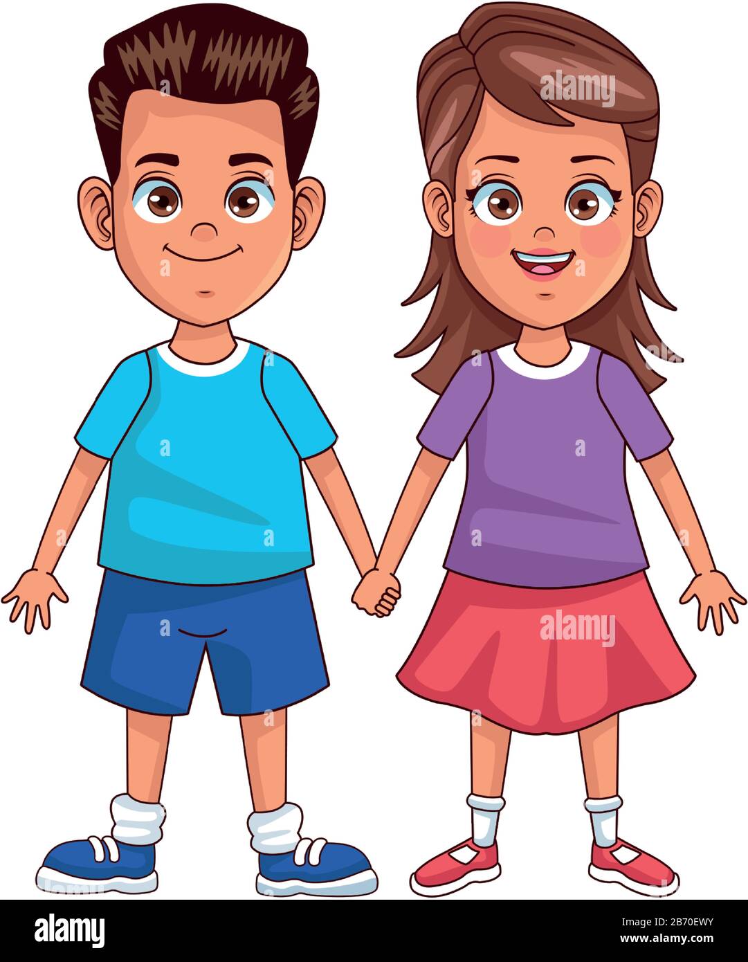 happy little kids avatars characters Stock Vector Image & Art - Alamy