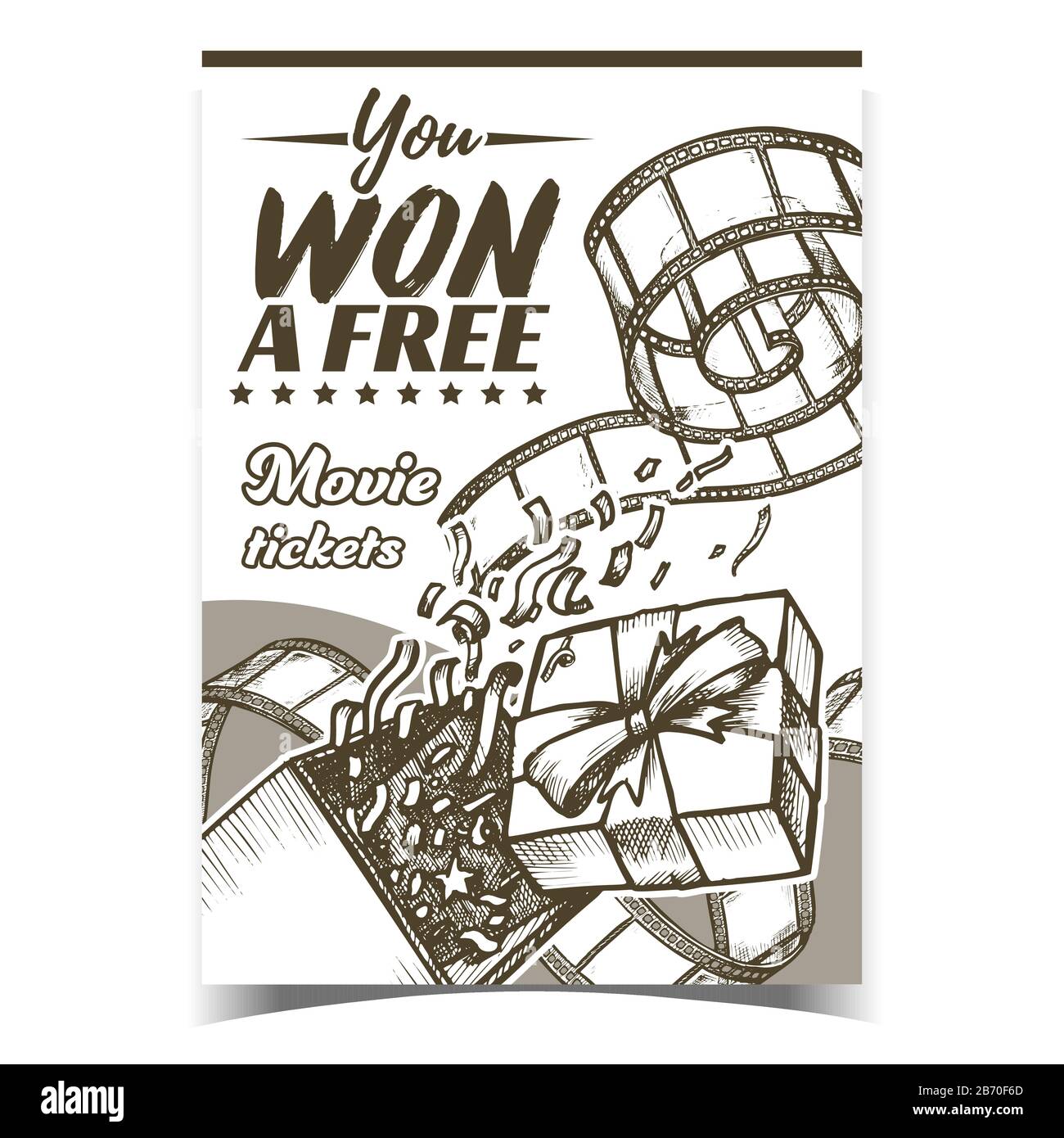 Movie Ticket Coloring Page