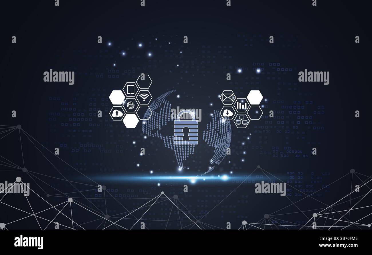 Cyber network icon Stock Vector Images - Alamy