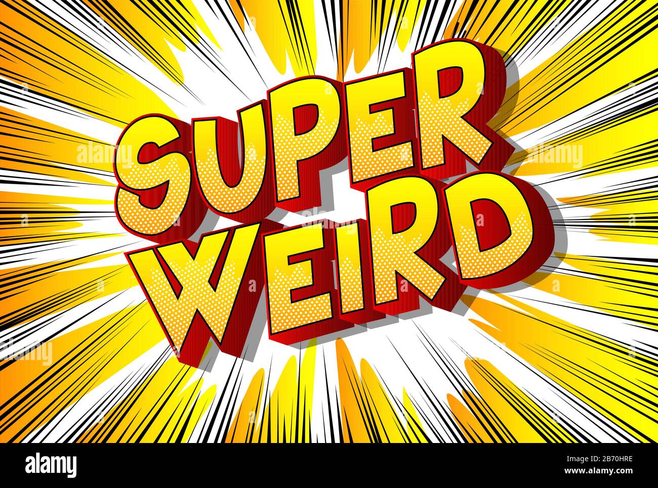 Vector illustrated comic book style Weird text Stock Vector Image & Art ...
