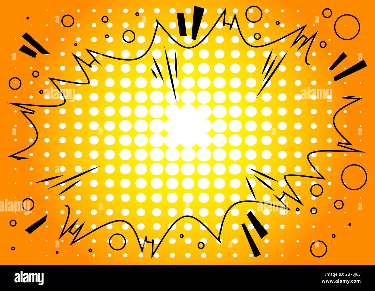 Vector illustrated retro comic book background. Pop art vintage style ...